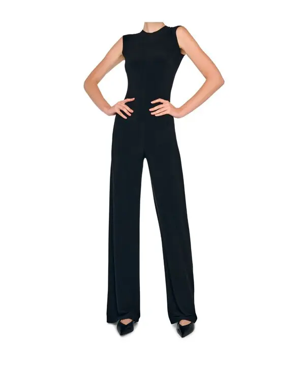 Norma Kamali Sleeveless Jumpsuit With Trouser Leg