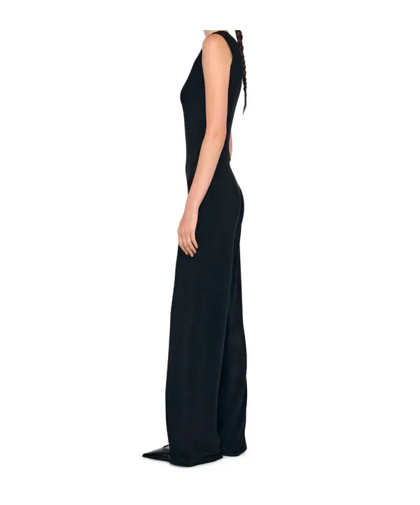 Norma Kamali Sleeveless Jumpsuit With Trouser Leg
