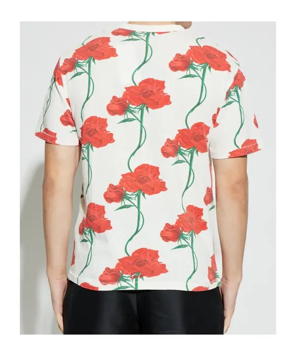 Kenzo Archive Rose Crewneck T-shirt - White