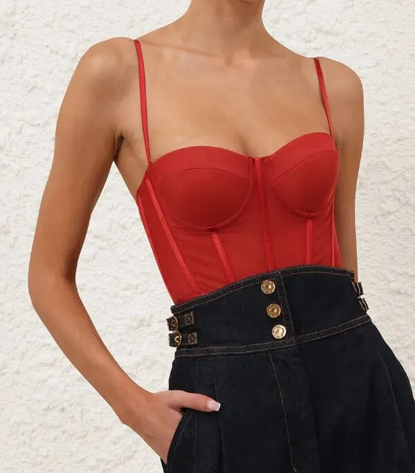 Zimmermann Rebellion Corset Bodysuit