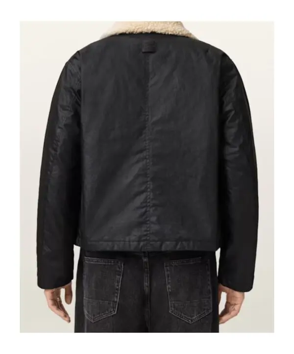 ALLSAINTS Boston Waxed Jacket With Removable Collar