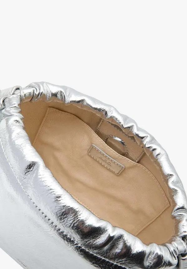 A.p.c. Ninon Mini Shoulder Bag - Argent