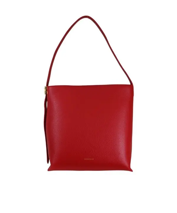 COCCINELLE C-me Logo Printed Hobo Bag - Red