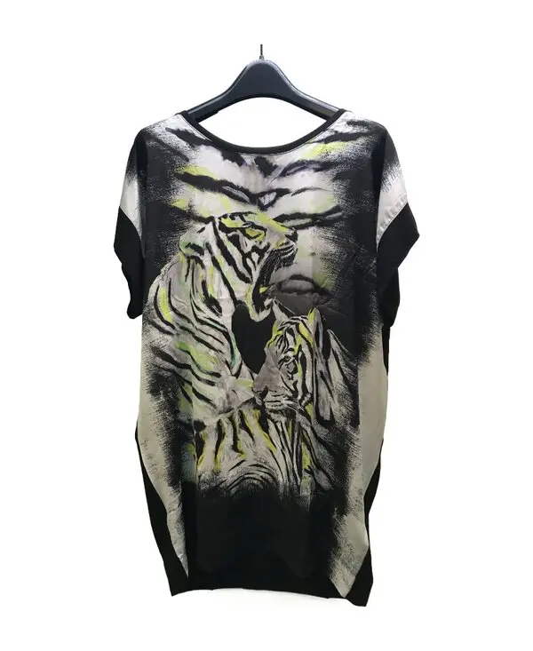 Just Cavalli Logo T-shirt With Round Neck - Black