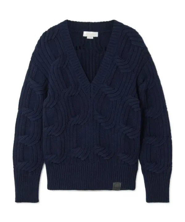Stella McCartney Chain V-neck Knitted Jumper