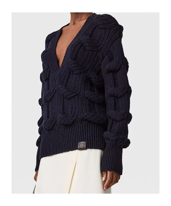 Stella McCartney Chain V-neck Knitted Jumper