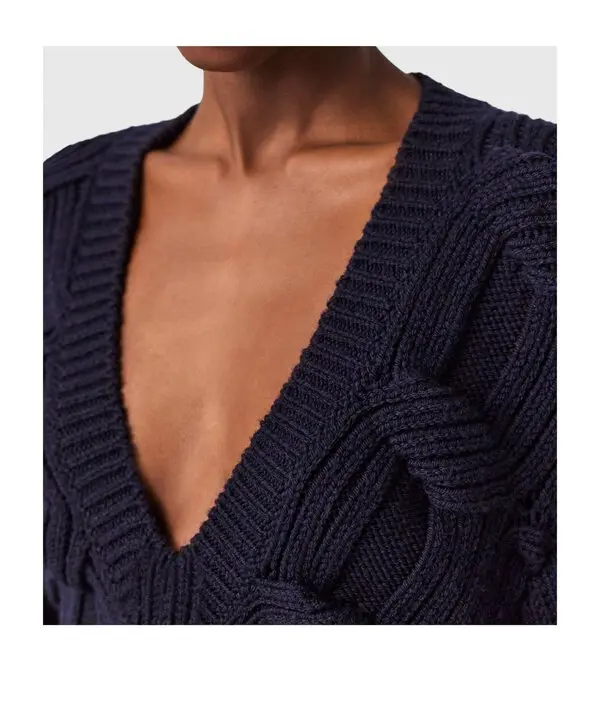 Stella McCartney Chain V-neck Knitted Jumper