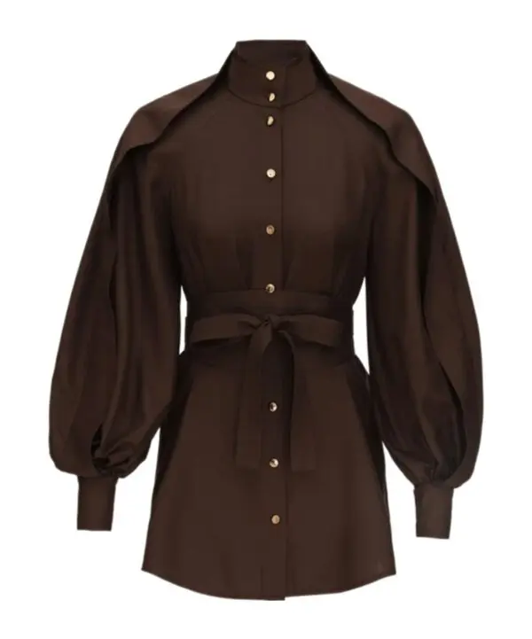 Zimmermann Luna Obi Tunic - Chocolate