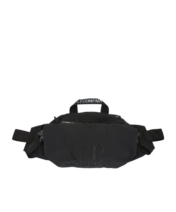 C.P. COMPANY Logo-embroidered Belt Bag - Black