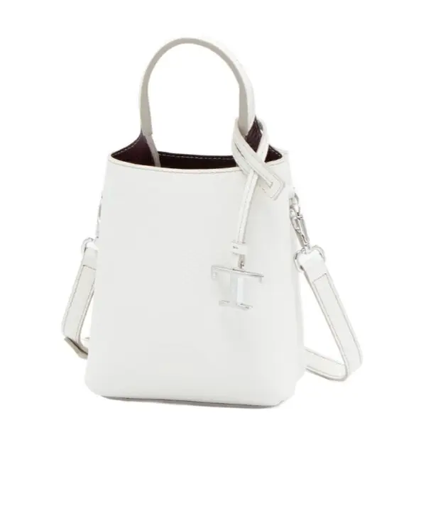 TOD'S T Timeless Micro Tote Bag - White