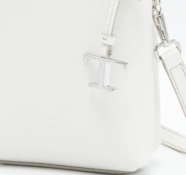 TOD'S T Timeless Micro Tote Bag - White