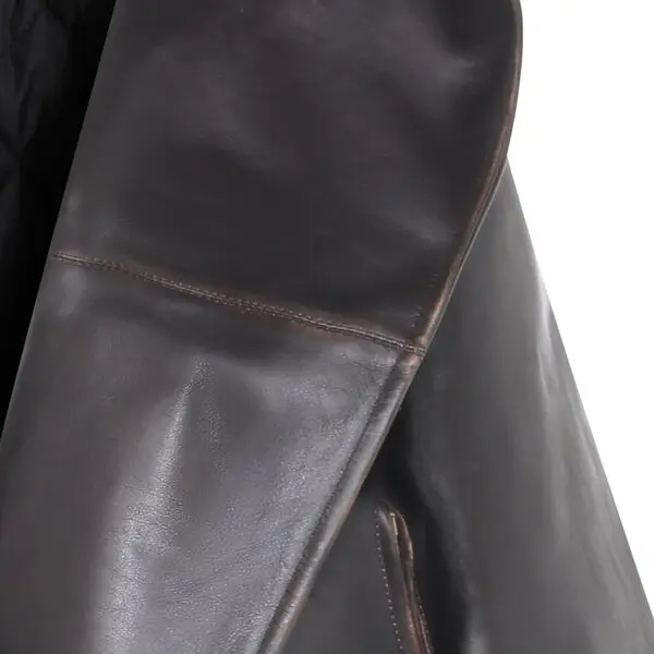 Alaïa Long-sleeved Hooded Leather Jacket - Black