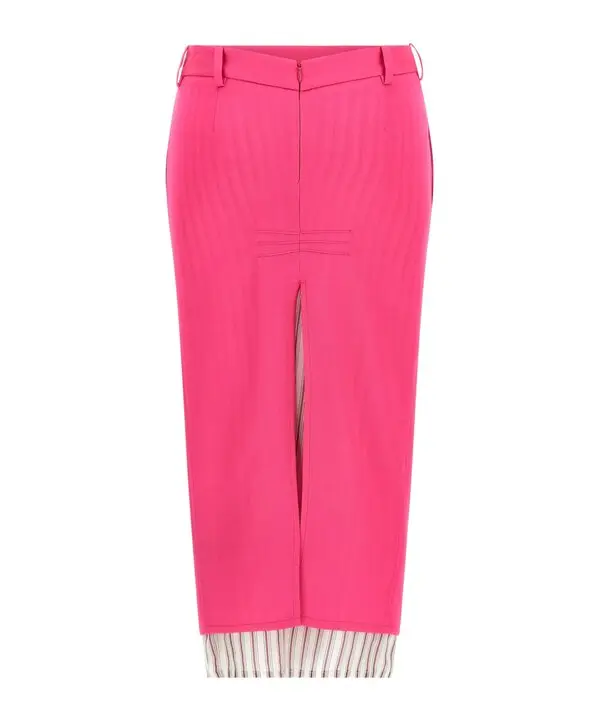 Attico Belt Loop Midi Skirt