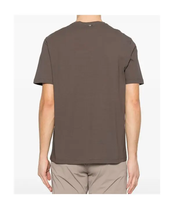 Herno Short Sleeve Crewneck T-shirt - Brown
