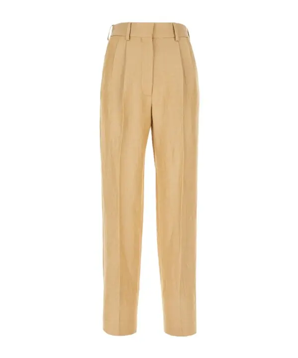 BLAZÉ MILANO Pleated Trousers - Nude