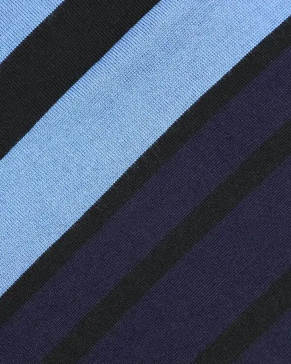 Karl Lagerfeld Striped Knitted Pullover - Black