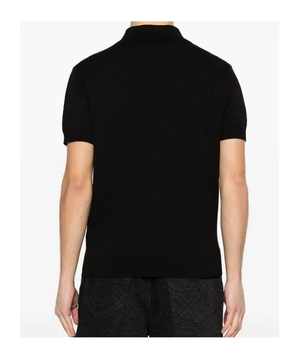 Casablanca Buttoned Knit Polo Shirt