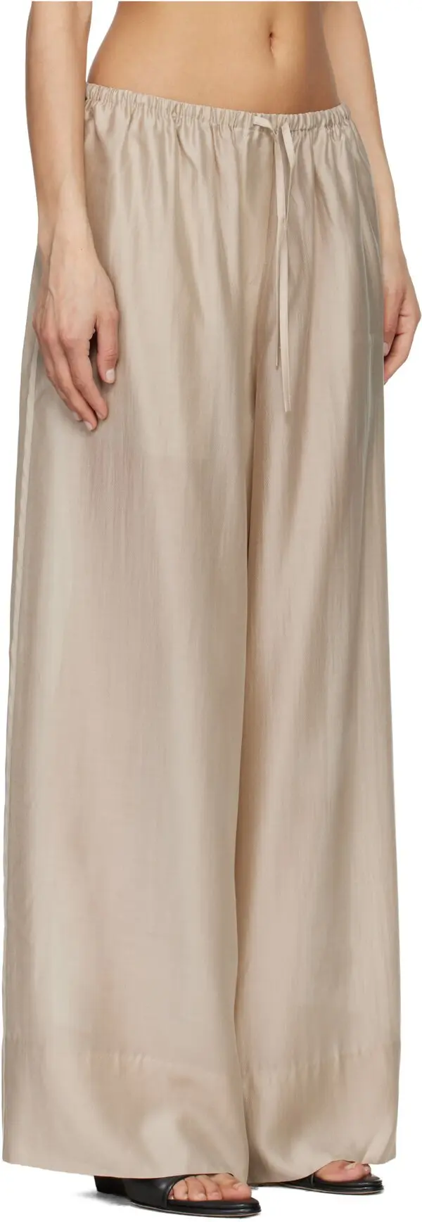 ENTIRE STUDIOS Vento Wide-leg Trousers - Nude