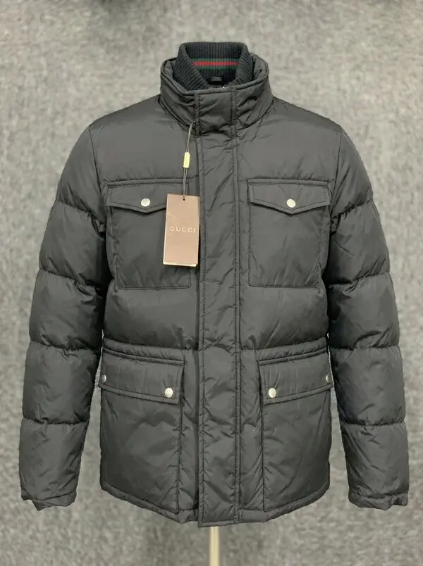 Gucci Logo Down Jacket - Black