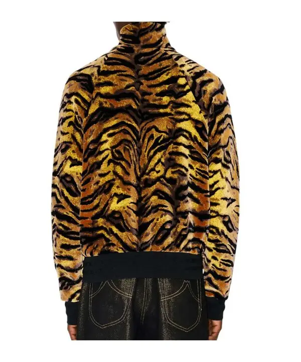 Kenzo Velvet Jacquard Tiger Track Jacket