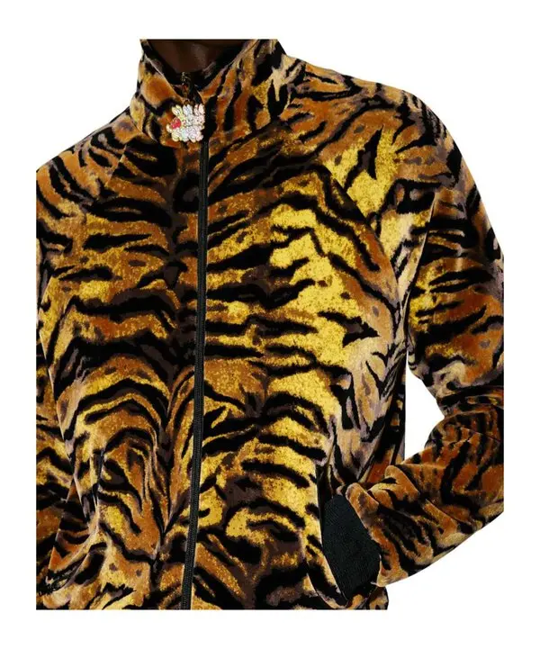 Kenzo Velvet Jacquard Tiger Track Jacket