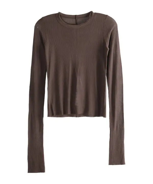 Rick Owens Long-sleeved Crewneck T-shirt - Brown
