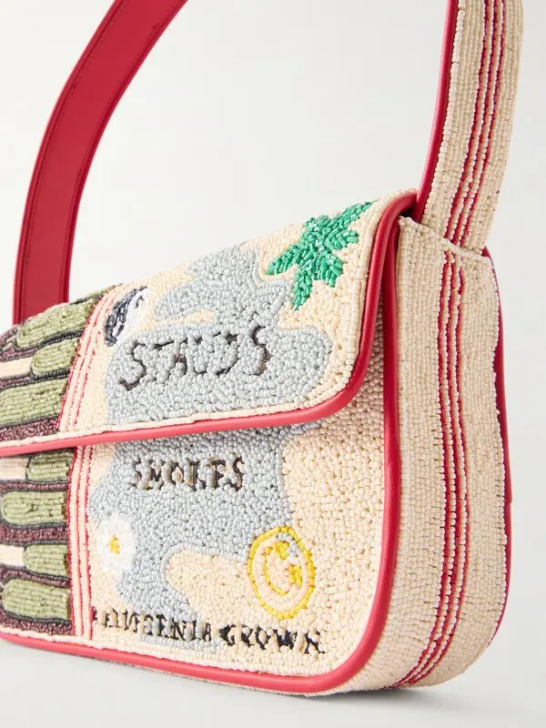 Staud Tommy Beaded Shoulder Bag - Multi-color