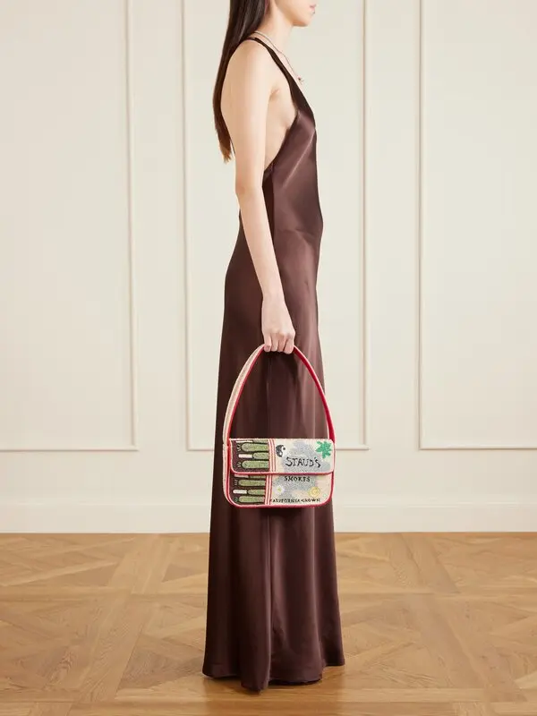 Staud Tommy Beaded Shoulder Bag - Multi-color