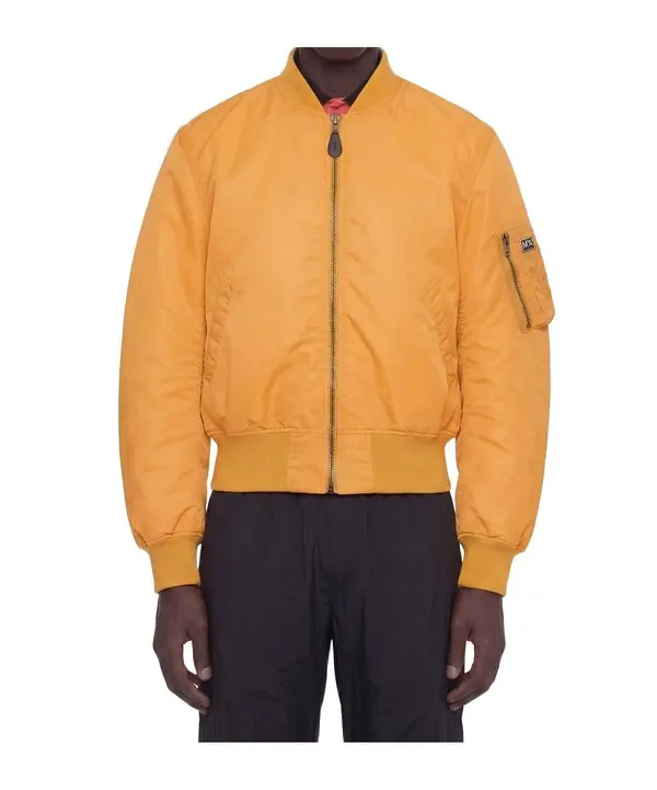 Martine Rose Logo Detailed Zipped Bomber Jacket