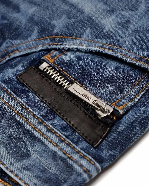 Just Cavalli Denim Shorts With Logo Detail
