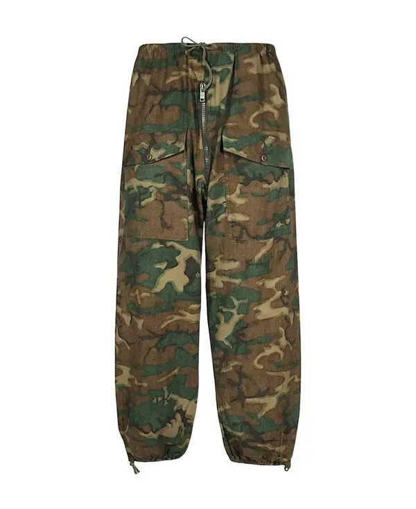 Givenchy Camouflage Print Drawstring Trousers