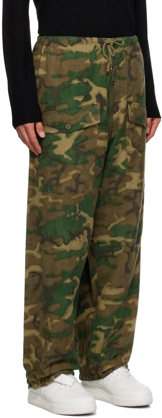 Givenchy Camouflage Print Drawstring Trousers