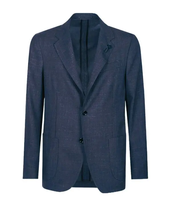 LARDINI Roma Single-breasted Blazer - Blue