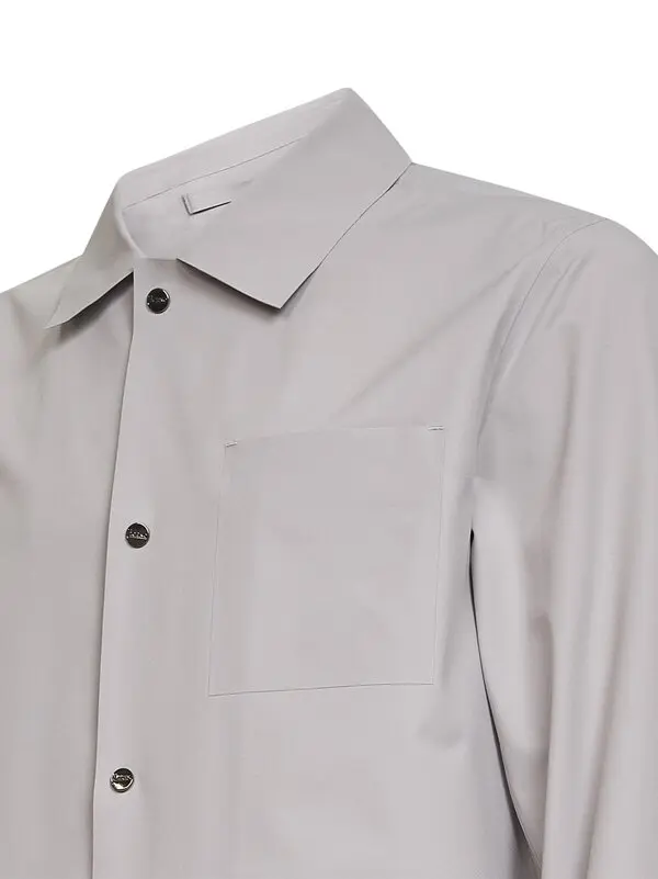 Herno Long-sleeved Buttoned Shirt - Gray