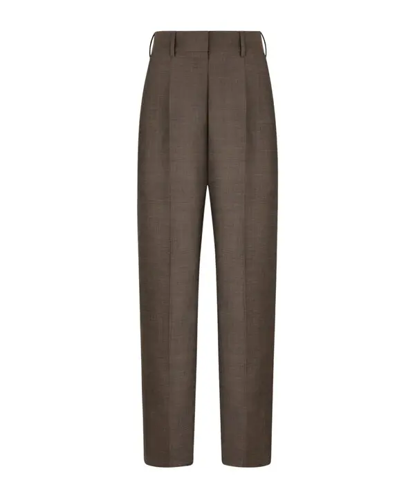 BLAZÉ MILANO Straight-leg Trousers - Brown