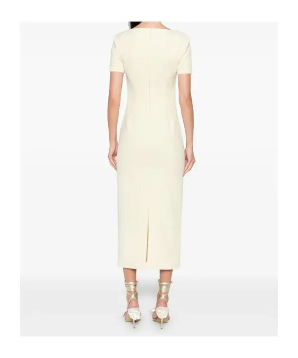 Roland Mouret Square-neck Twisted Dress