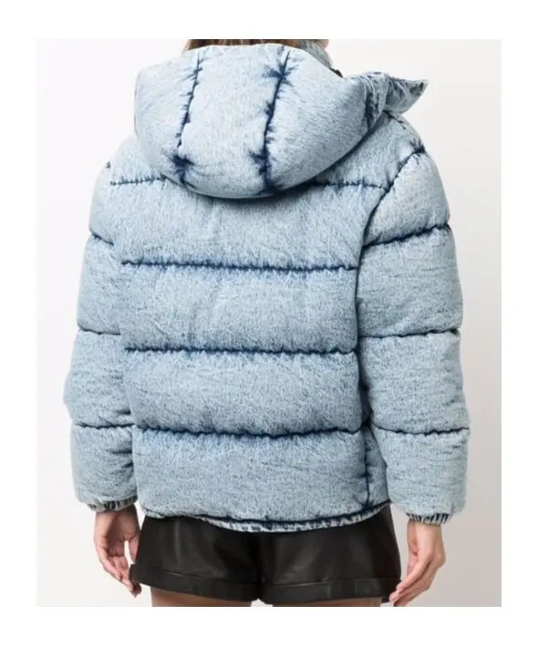 Miu Miu Quilted Denim Puffer Jacket