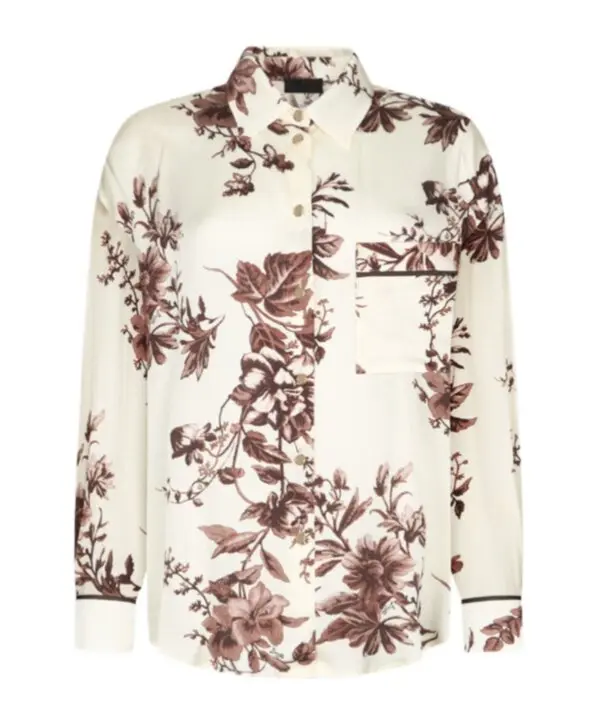 Liu Jo Floral Print Shirt - White