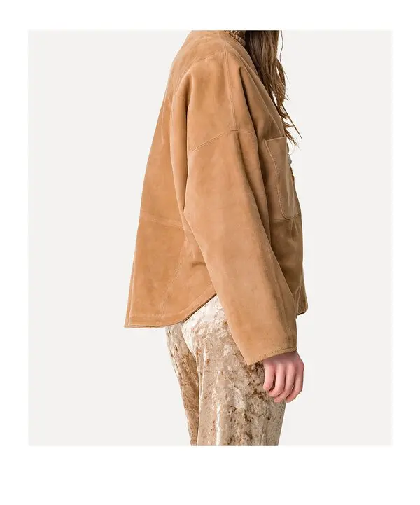 FORTE_FORTE Heavy Suede Kimono