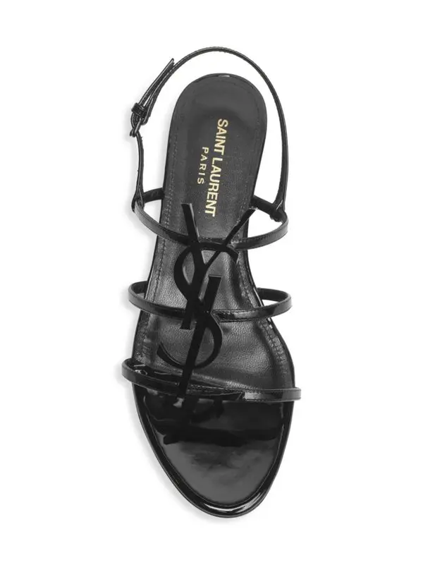 Saint Laurent Cassandra Logo Sandals