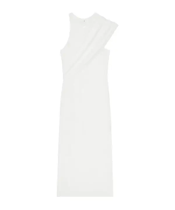 COURREGES Courrèges 90's Rib Twist Midi Dress - Inheriting White