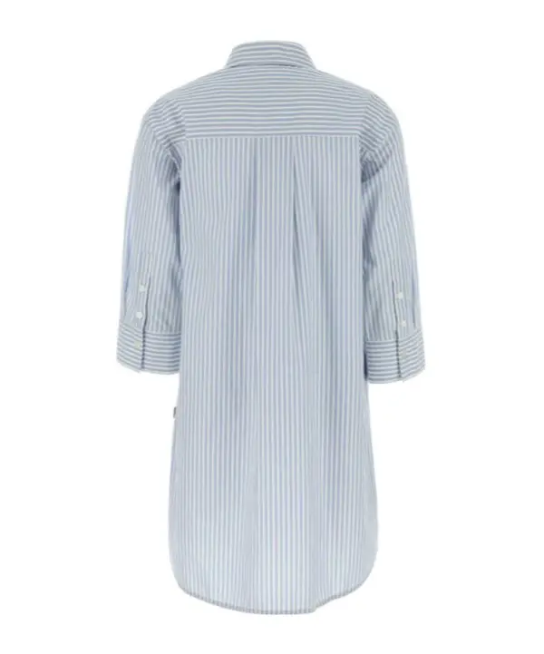 Woolrich Serafino Striped Poplin Shirt Dress - Gray