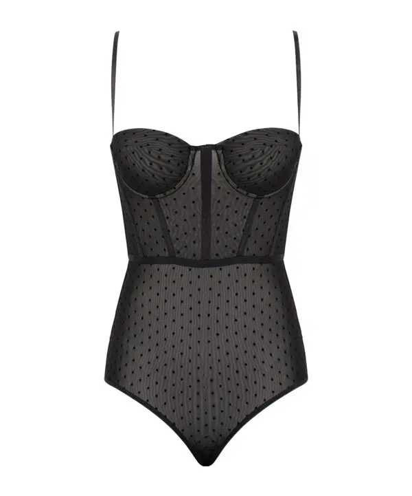 Zimmermann Dot Bodysuit - Black