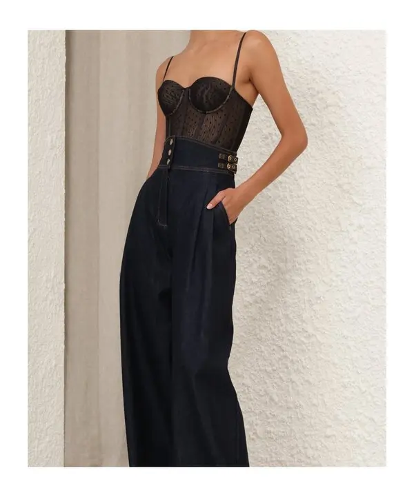Zimmermann Dot Bodysuit - Black