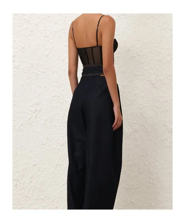 Zimmermann Dot Bodysuit - Black
