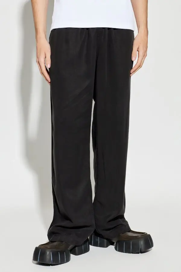DIESEL® Elastic Waistband Trousers With Logo Detail