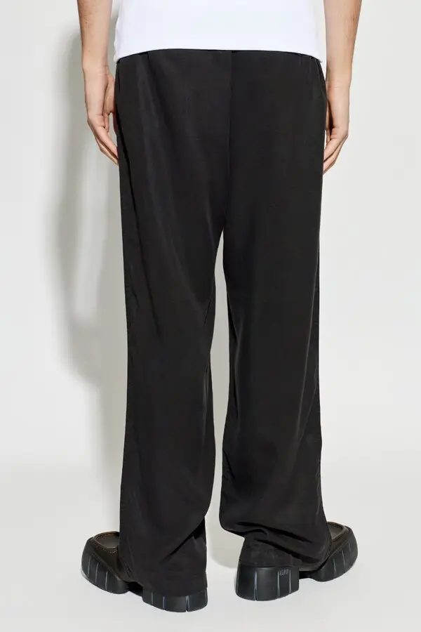 DIESEL® Elastic Waistband Trousers With Logo Detail