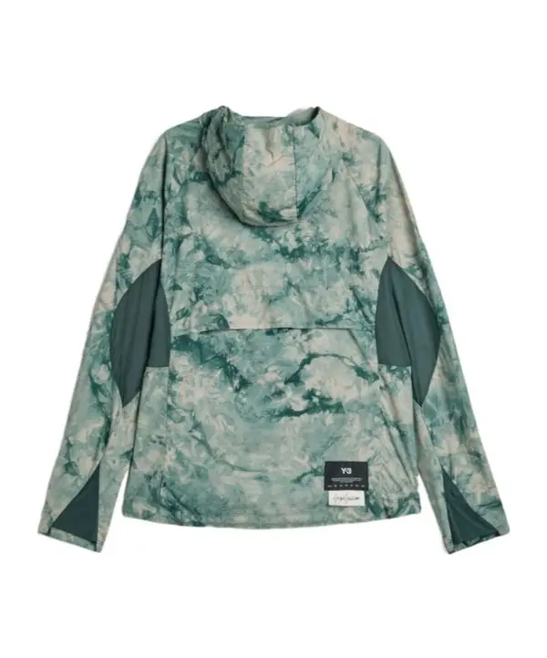 Y3 Tie-dye Hooded Track Jacket - Gray