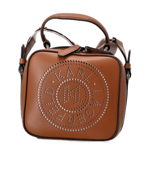 Karl Lagerfeld K/circle Tph Crossbody Perf - Maroon