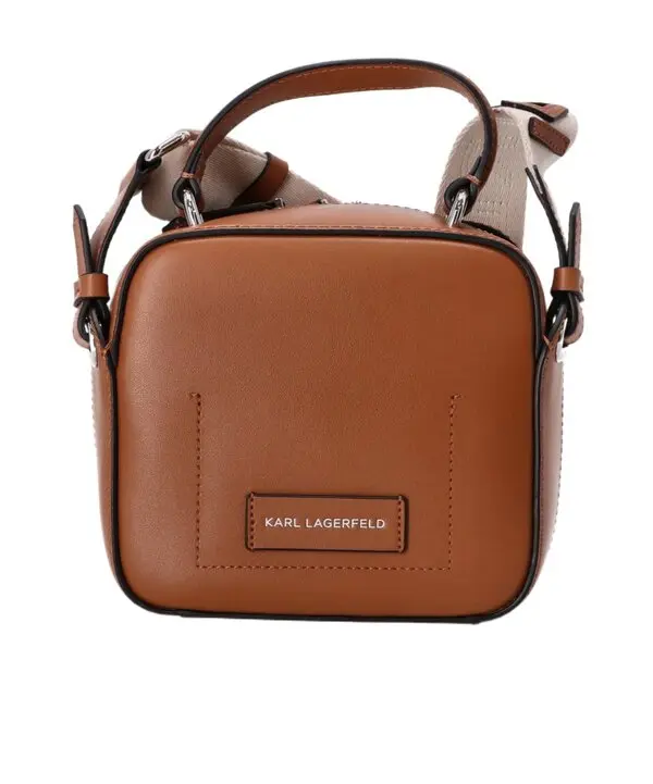 Karl Lagerfeld K/circle Tph Crossbody Perf - Maroon